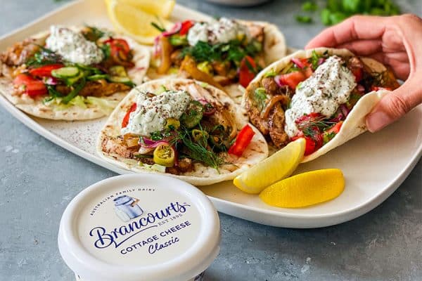 Chicken Shawarma Wraps with Herbed Whipped Cottage Cheese by Chef Tom ...